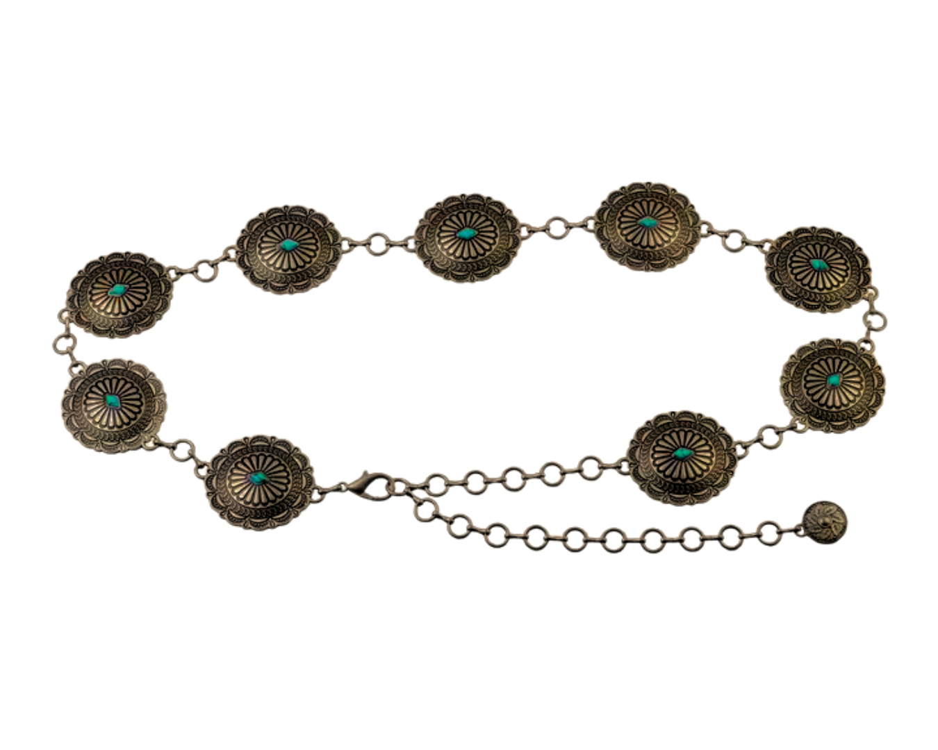 Bronze Concho Chain Belt – Rockwell Tharp