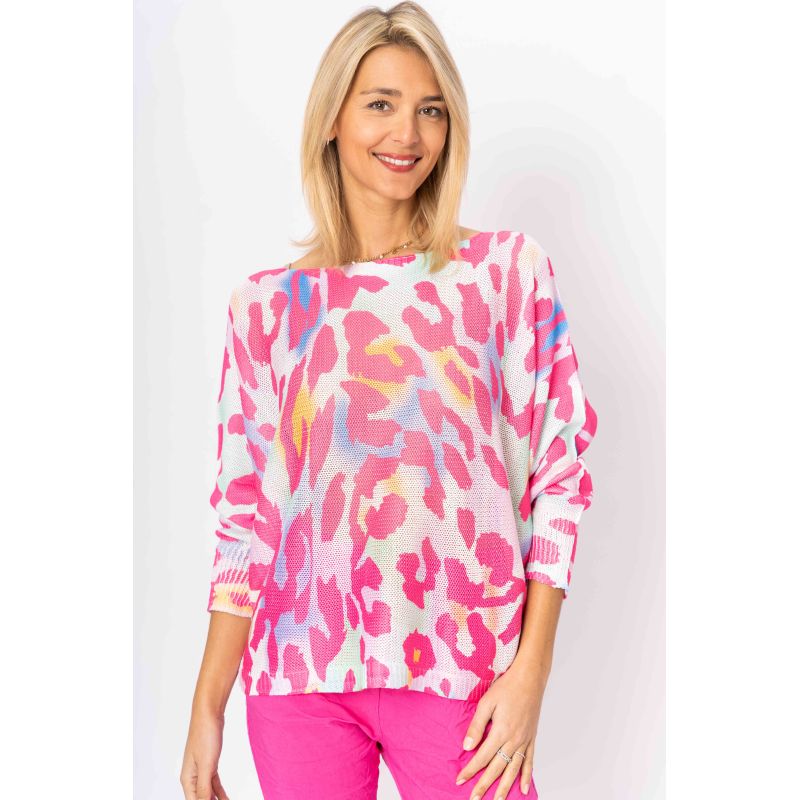 Pink Leopard Sweater – Rockwell Tharp
